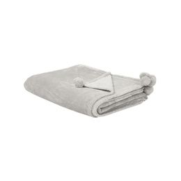 Beliani Kuscheldecke SAITLER in Grau - (W) 150 x (H) 2 x (L) 200 cm | Gr.: onesize