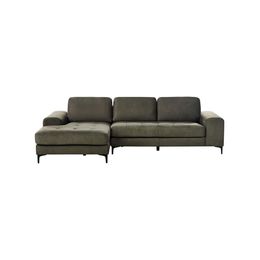 Beliani Ecksofa KIRUNA in Gr&uuml;n/Schwarz - (W) 290 x (H) 86 x (L) 148 cm | Gr.: onesize