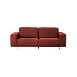 Beliani 3-Sitzer Sofa NIVALA in Rot - (W) 220 x (H) 76 x (L) 84 cm | Gr.: onesize