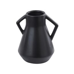 Beliani Blumenvase FERMI in Schwarz - (W) 17 x (H) 20 x (L) 15 cm | Gr.: onesize