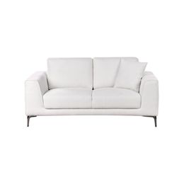 Beliani 2-Sitzer Sofa REINEN in Wei&szlig;/Schwarz - (W) 174 x (H) 87 x (L) 95 cm | Gr.: onesize