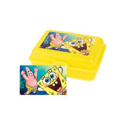 Spongebob Schwammkopf Brotdose mit Trennwand in gelb | Gr.: onesize