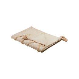 Beliani Kuscheldecke MORBI in Beige - (W) 130 x (H) 1 x (L) 180 cm | Gr.: onesize