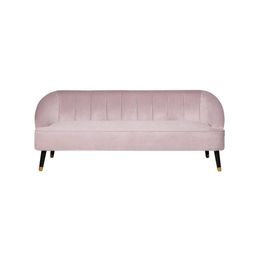 Beliani 3-Sitzer Sofa ALSVAG in Rosa/Schwarz/Gold - (W) 191 x (H) 73 x (L) 73 cm | Gr.: onesize