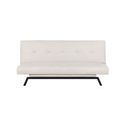 Beliani Schlafsofa LEEDS in Wei&szlig;/Schwarz - (W) 188 x (H) 85 x (L) 93 cm | Gr.: onesize