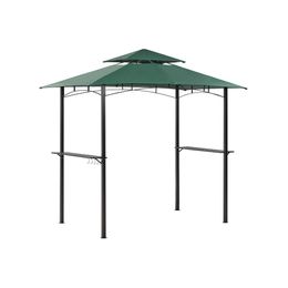 Beliani Pavillon NARO in Grün/Schwarz - (W) 240 x (H) 245 x (L) 148 cm | Gr.: onesize