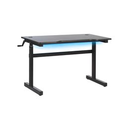 Beliani Gaming-Tisch DURBIN in Schwarz - (W) 120 x (H) 72 x (L) 60 cm | Gr.: onesize