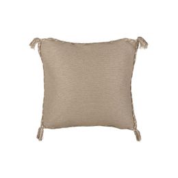 Beliani Dekokissen ERIGERON in Beige - (W) 45 x (H) 10 x (L) 45 cm | Gr.: onesize