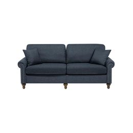 Beliani 3-Sitzer Sofa OTRA in Grau/Braun - (W) 195 x (H) 84 x (L) 76 cm | Gr.: onesize