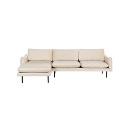 Beliani Ecksofa VINTERBRO in Beige/Schwarz - (W) 279 x (H) 86 x (L) 162 cm | Gr.: onesize