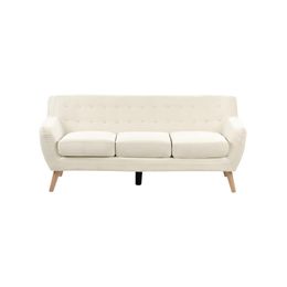 Beliani 3-Sitzer Sofa MOTALA in Beige/Braun - (W) 182 x (H) 76 x (L) 83 cm | Gr.: onesize