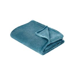 Beliani Kuscheldecke BAYBURT in Blau - (W) 200 x (H) 1 x (L) 220 cm | Gr.: onesize