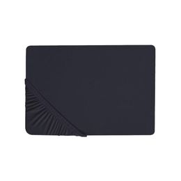 Beliani Bettlaken JANBU in Schwarz - (W) 180 x (H) 30 x (L) 200 cm | Gr.: onesize