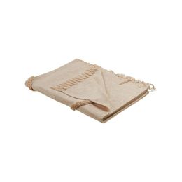 Beliani Kuscheldecke JAUNPUR in Beige - (W) 130 x (H) 1 x (L) 180 cm | Gr.: onesize