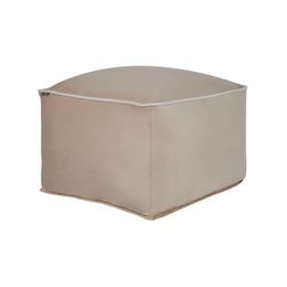 Beliani Pouf DAREYN in Beige - (W) 50 x (H) 30 x (L) 50 cm | Gr.: onesize