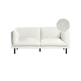 Beliani 2-Sitzer Sofa VORGOD in Wei&szlig; - (W) 180 x (H) 76 x (L) 84 cm | Gr.: onesize