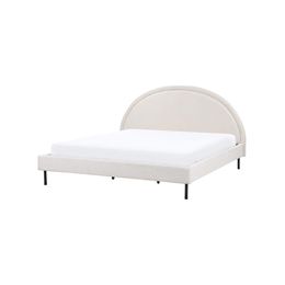 Beliani Doppelbett MARGUT in Beige - (W) 192 x (H) 116 x (L) 214 cm | Gr.: onesize