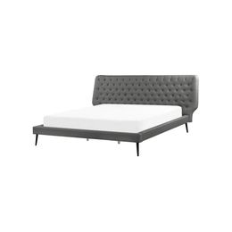Beliani Doppelbett ESSONNE in Grau - (W) 208 x (H) 108 x (L) 219 cm | Gr.: onesize
