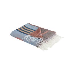 Beliani Kuscheldecke RESHA in Bunt/Blau/Rosa - (W) 130 x (H) 1 x (L) 170 cm | Gr.: onesize