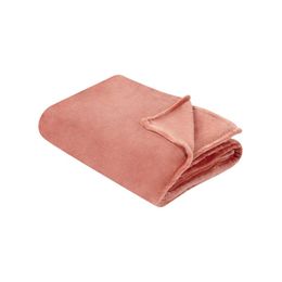 Beliani Kuscheldecke BAYBURT in Rot - (W) 150 x (H) 1 x (L) 200 cm | Gr.: onesize