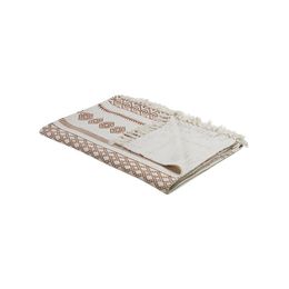 Beliani Kuscheldecke JORHAT in Braun/Beige - (W) 130 x (H) 1 x (L) 180 cm | Gr.: onesize