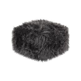 Beliani Pouf MUKKI in Schwarz - (W) 50 x (H) 30 x (L) 50 cm | Gr.: onesize