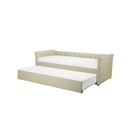 Beliani Tagesbett LIBOURNE in Beige - (W) 92 x (H) 75 x (L) 220 cm | Gr.: onesize