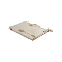 Beliani Kuscheldecke NANDYAL in Beige/Wei&szlig;/Rosa - (W) 130 x (H) 1 x (L) 180 cm | Gr.: onesize