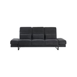 Beliani 3-Sitzer Sofa IKAST in Schwarz - (W) 255 x (H) 87 x (L) 105 cm | Gr.: onesize