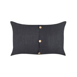 Beliani 2er-Set Dekokissen BANORI in Schwarz | Gr.: onesize