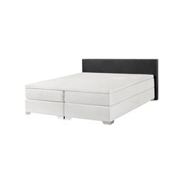 Beliani Doppelbett PRESIDENT in Wei&szlig;/Schwarz - (W) 170 x (H) 90 x (L) 210 cm | Gr.: onesize
