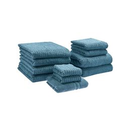 Beliani 11er-Set Handtuch ATAI in Blau | Gr.: onesize