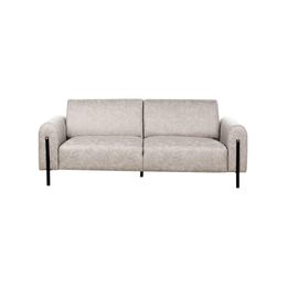 Beliani 3-Sitzer Sofa ASKIM in Grau/Schwarz - (W) 207 x (H) 87 x (L) 89 cm | Gr.: onesize