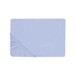 Beliani Bettlaken JANBU in Blau - (W) 180 x (H) 30 x (L) 200 cm | Gr.: onesize