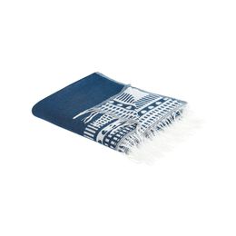 Beliani Kuscheldecke TARLAY in Blau - (W) 130 x (H) 0.3 x (L) 170 cm | Gr.: onesize