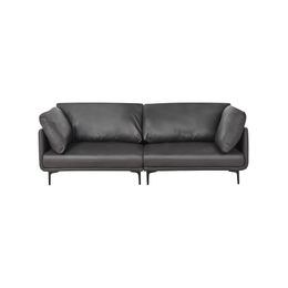 Beliani 3-Sitzer Sofa REVSNES in Schwarz - (W) 242 x (H) 86 x (L) 81 cm | Gr.: onesize