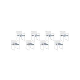 Beliani 8er-Set Auflagen SASSARI in Blau | Gr.: onesize