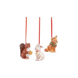 Villeroy & Boch Villeroy & Boch Ornamente Waldtiere, Set 3tlg. Nostalgic Ornaments in bunt | Gr.: onesize