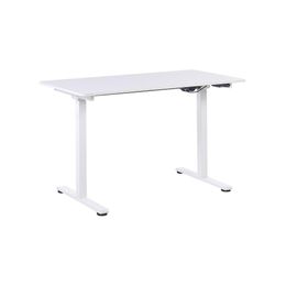 Beliani H&ouml;henverstellbarer Schreibtisch GRIFTON in Wei&szlig; - (W) 120 x (H) 72 x (L) 60 cm | Gr.: onesize