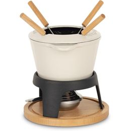 HKoenig Mont Joly La Fonderie 1890 Fondue Set in Holz-Optik | Gr.: onesize