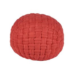 Beliani Pouf HOPA in Rot - (W) 45 x (H) 35 x (L) 45 cm | Gr.: onesize