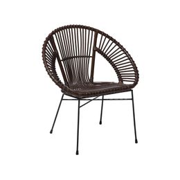 Beliani Esszimmerstuhl SARITA in Braun - (W) 70 x (H) 80 x (L) 48 cm | Gr.: onesize