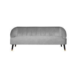 Beliani 3-Sitzer Sofa ALSVAG in Grau/Schwarz/Gold - (W) 191 x (H) 73 x (L) 73 cm | Gr.: onesize