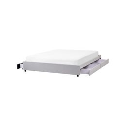 Beliani Doppelbett PRADES in Grau - (W) 189 x (H) 32 x (L) 211 cm | Gr.: onesize