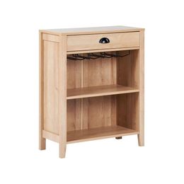 Beliani Sideboard WALKERSTON in Braun - (W) 66 x (H) 80 x (L) 30 cm | Gr.: onesize