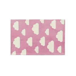 Beliani Kinderteppich GWALIJAR in Rosa/Weiß - (W) 60 x (H) 1 x (L) 90 cm | Gr.: onesize