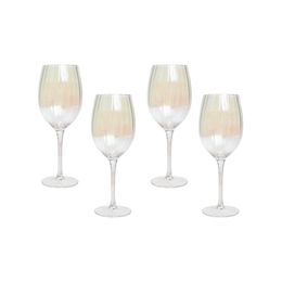 Beliani 4er-Set Gl&auml;ser MORGANITE in Transparent | Gr.: onesize