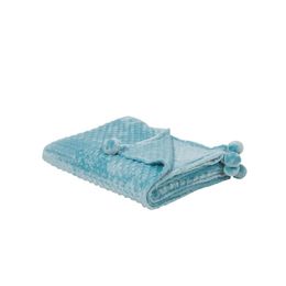 Beliani Kuscheldecke SAMUR in Blau - (W) 200 x (H) 2 x (L) 220 cm | Gr.: onesize