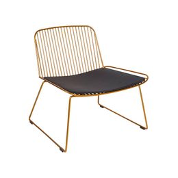 Beliani Esszimmerstuhl SNORUM in Gold/Schwarz - (W) 67 x (H) 70 x (L) 68 cm | Gr.: onesize