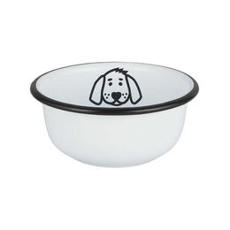 IB Laursen Fressnapf HUND Emaille Wei&szlig; 11 cm | Gr.: M